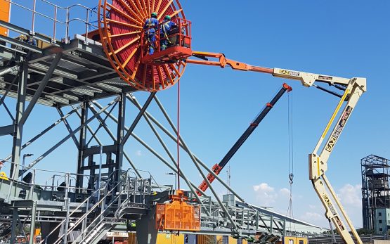 TRAVELLING LUFF AND SLEW STACKER FOR TKISSA AT EXXARO GROOTEGELUK ...